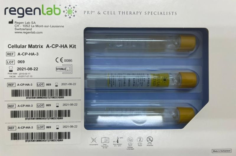 Cellular Matrix kit of 3 tubes with Hyaluronic Acid